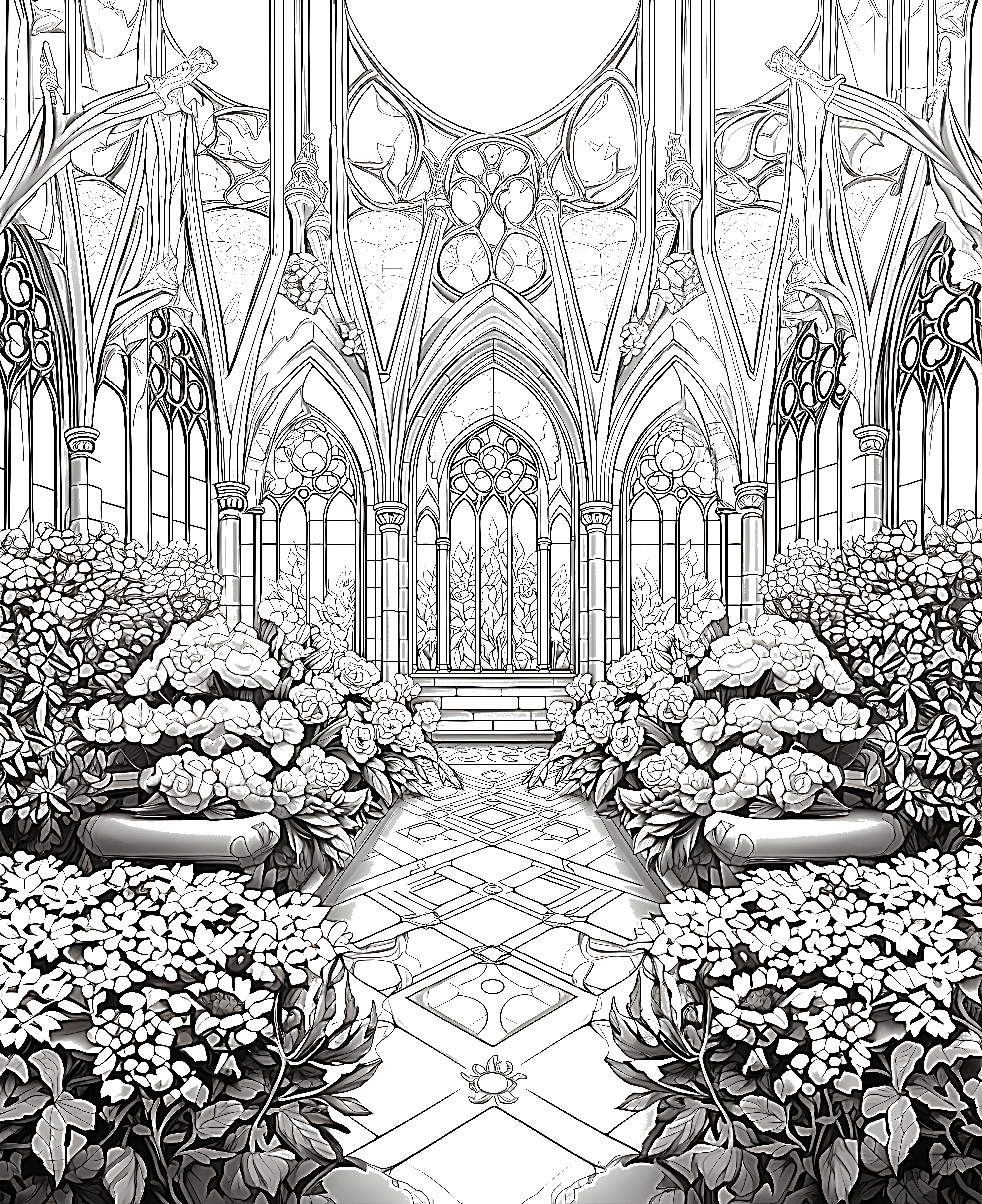 gothic style coloring pages