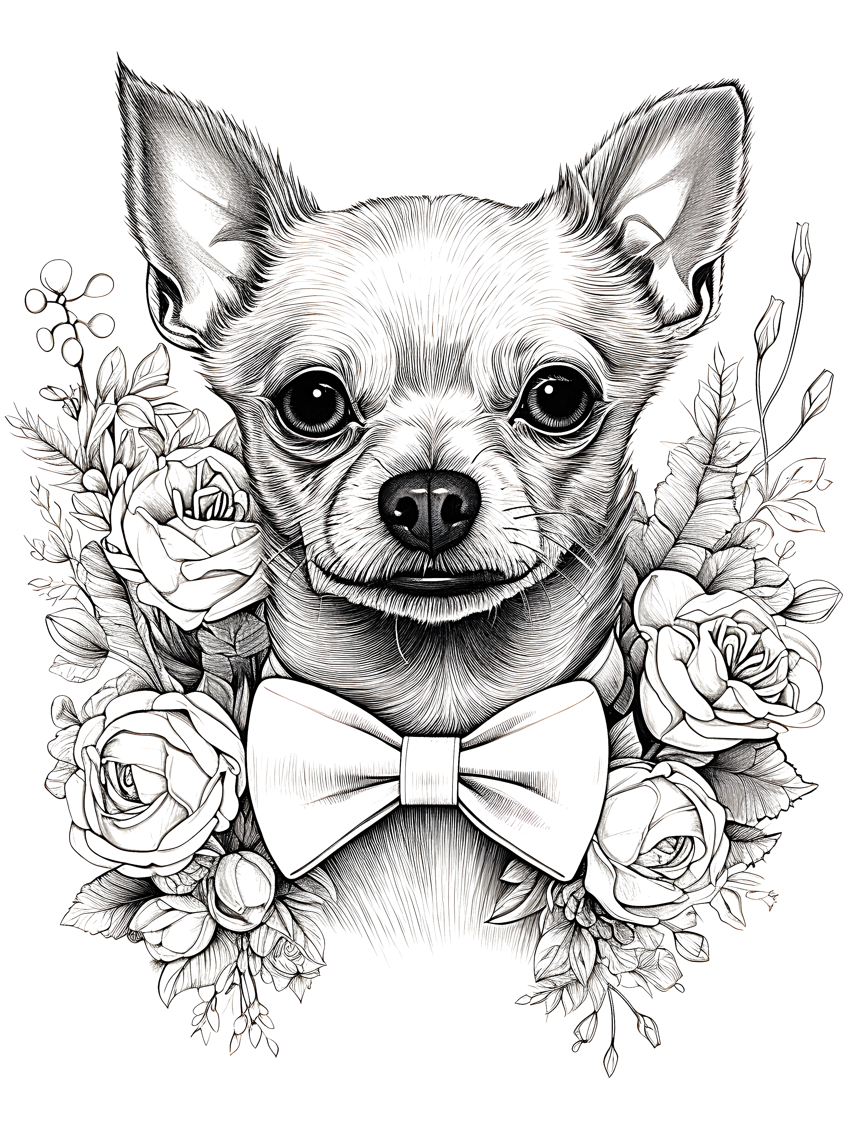 chihuahua coloring pages printable