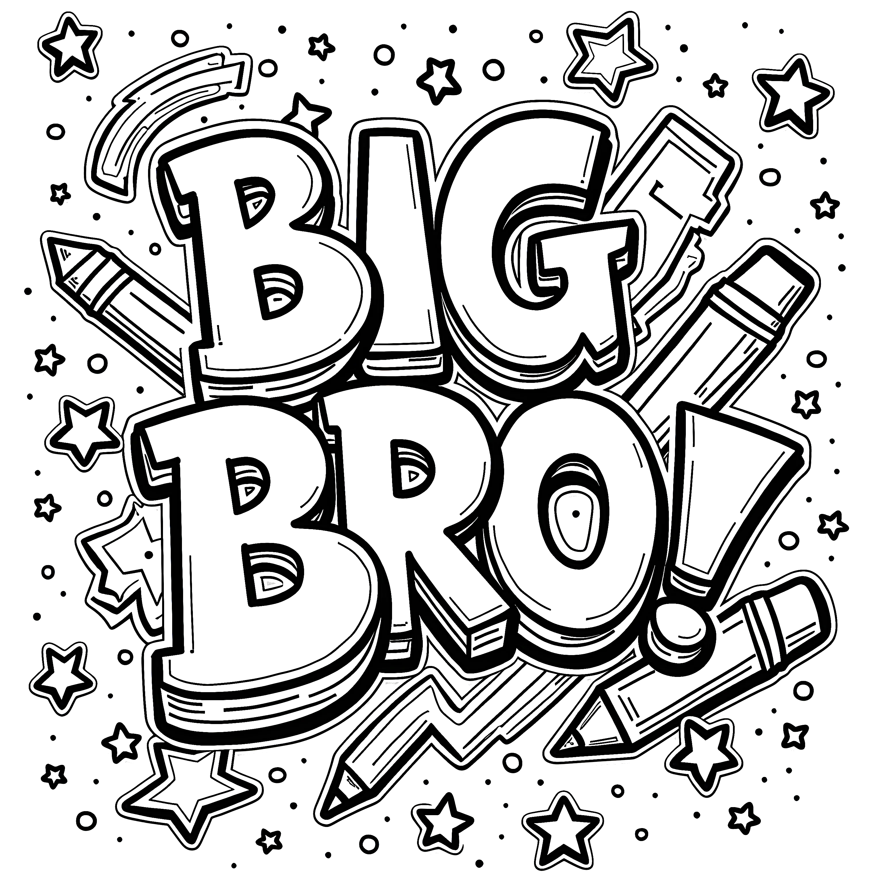 Free Brother Coloring Page (Printable PDF) | DaVinci in You – Davinci ...