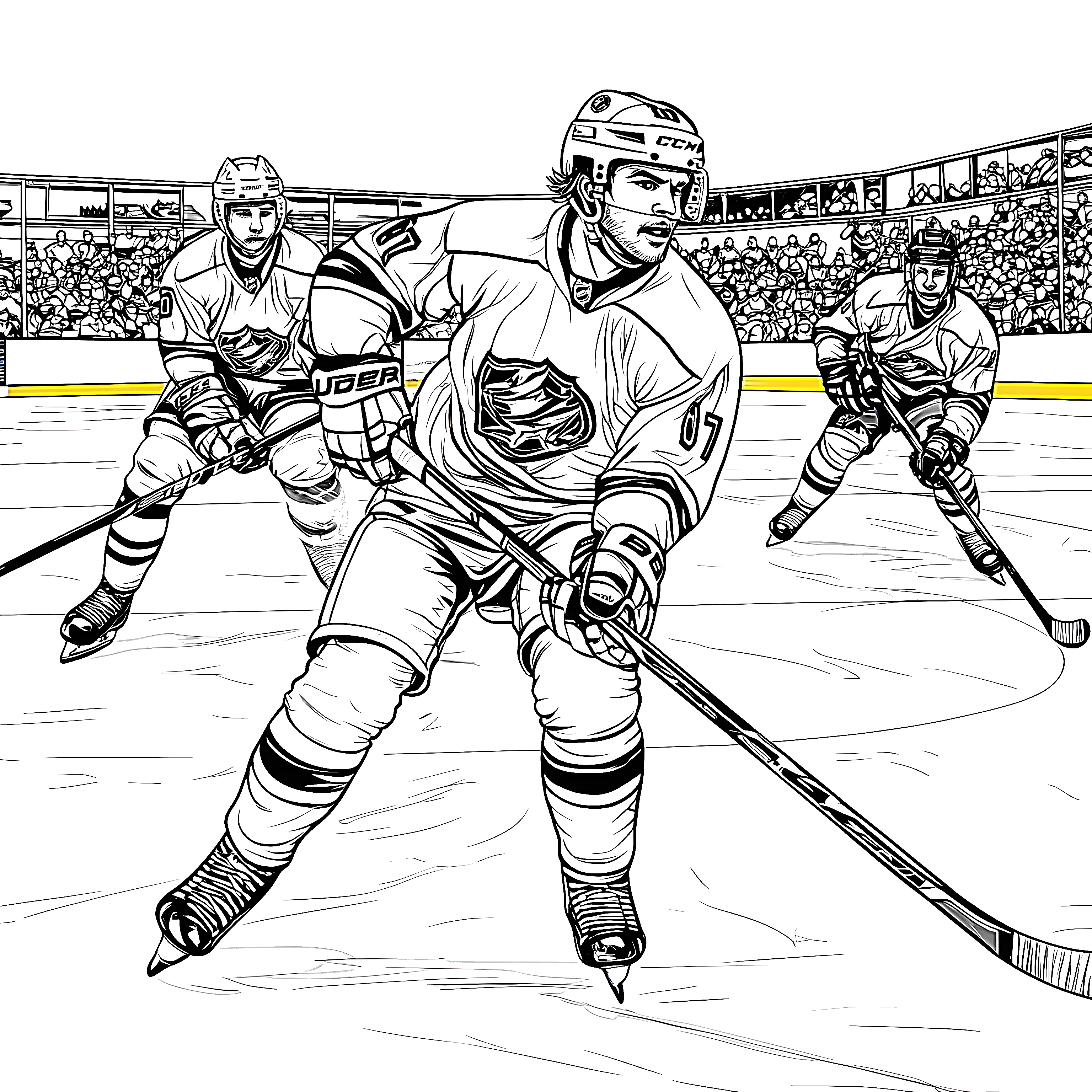 hockey player coloring pages printable free