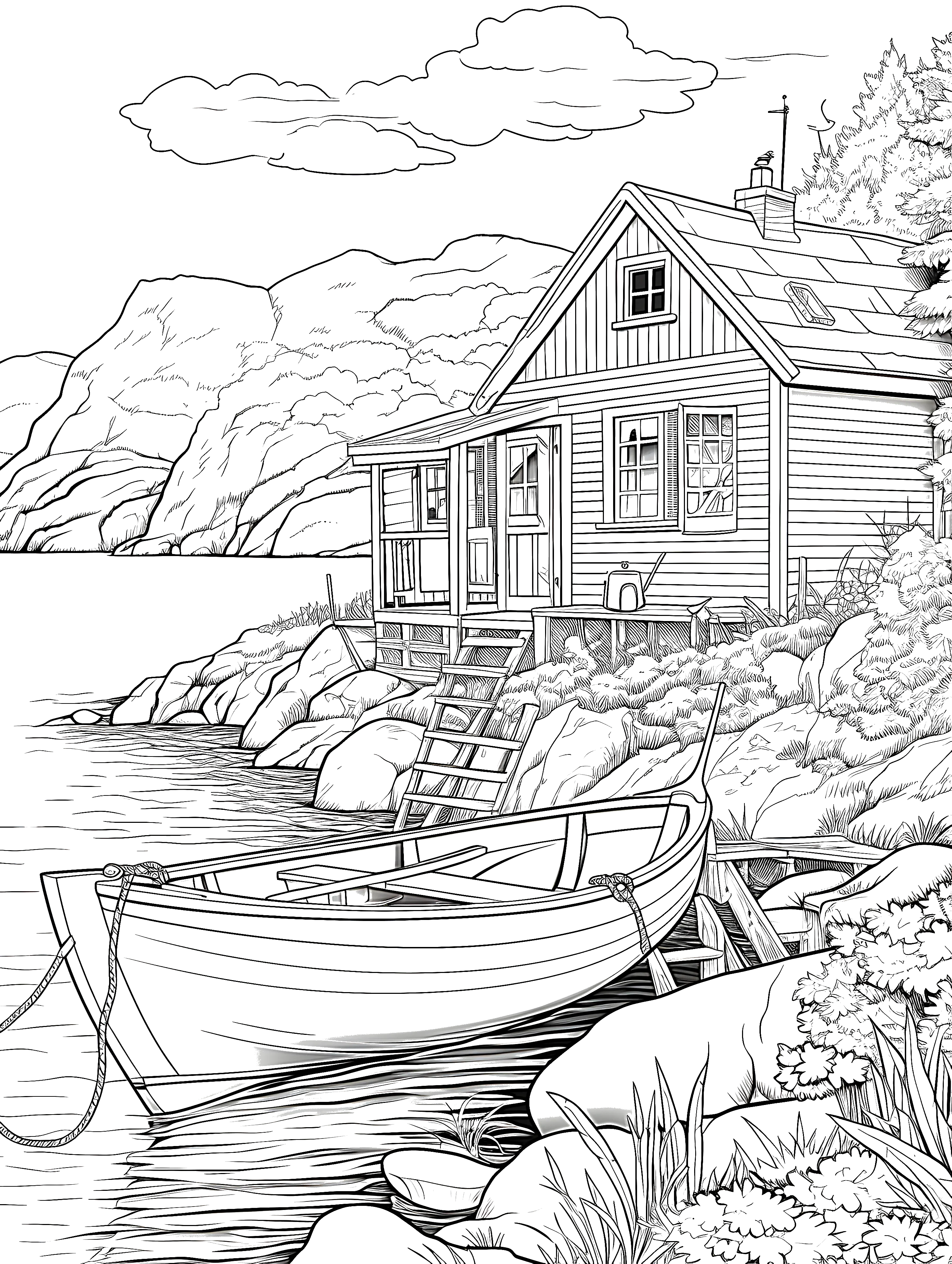 printable scenic coloring pages