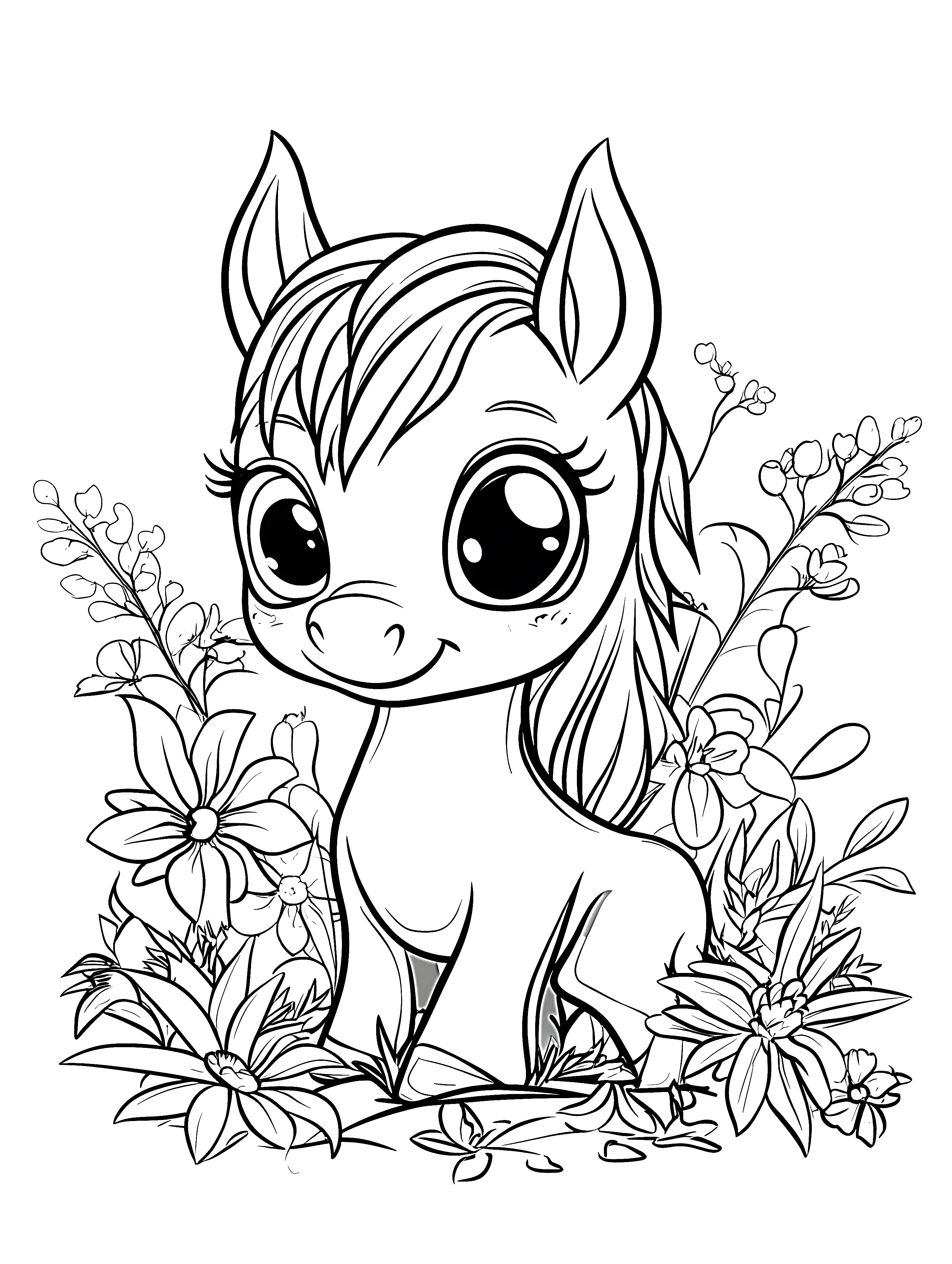 realistic pony coloring pages