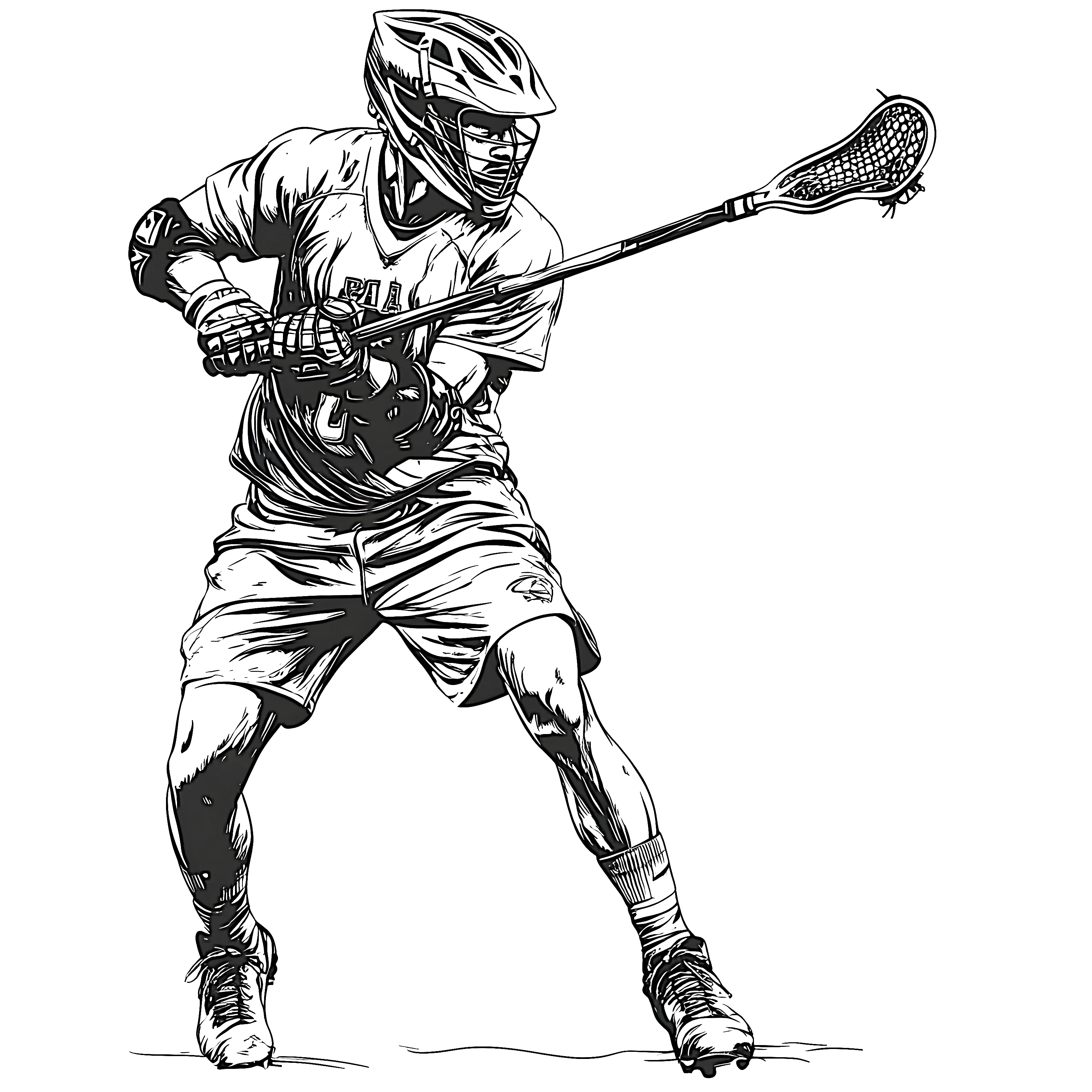 coloring pages lacrosse