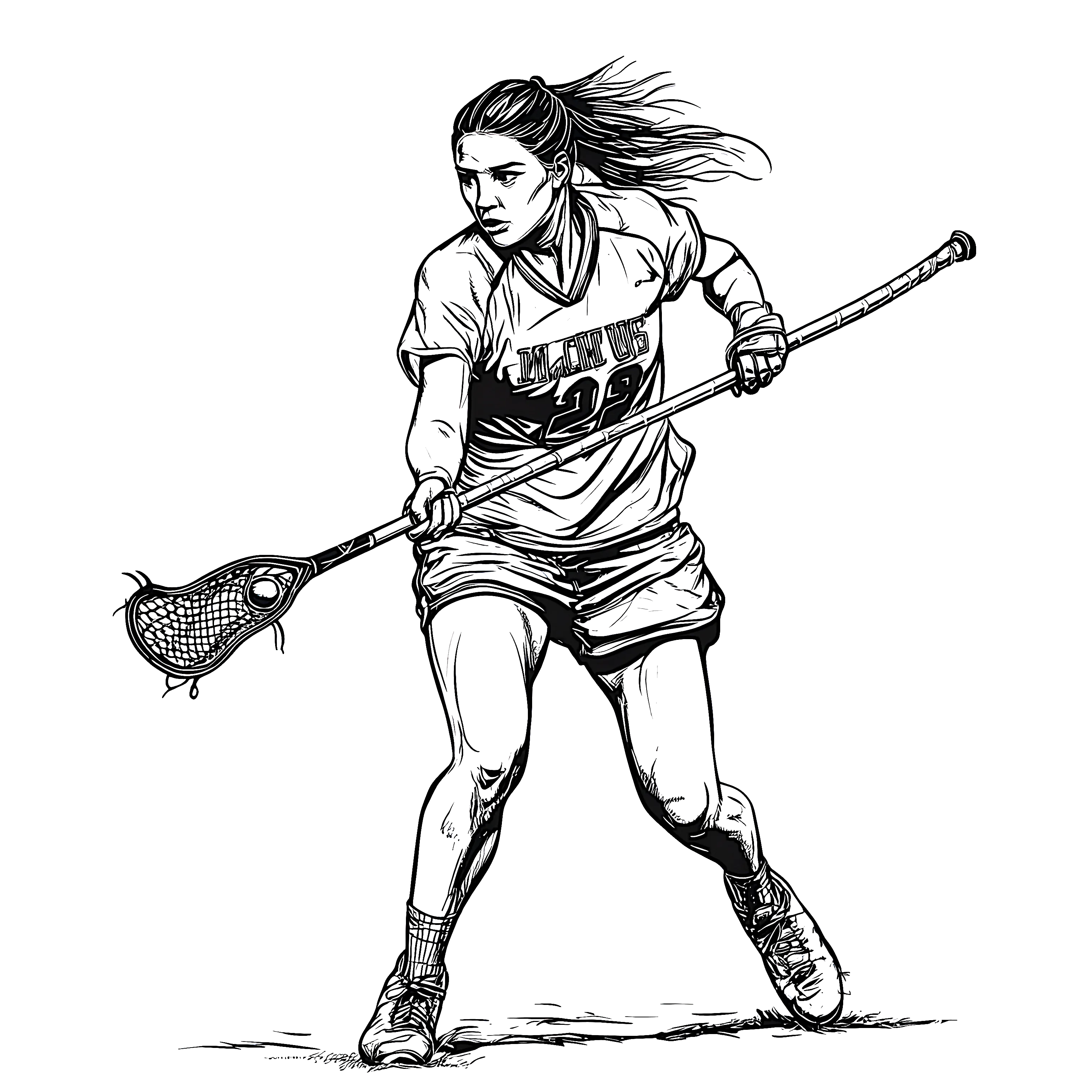 female athletes coloring pages