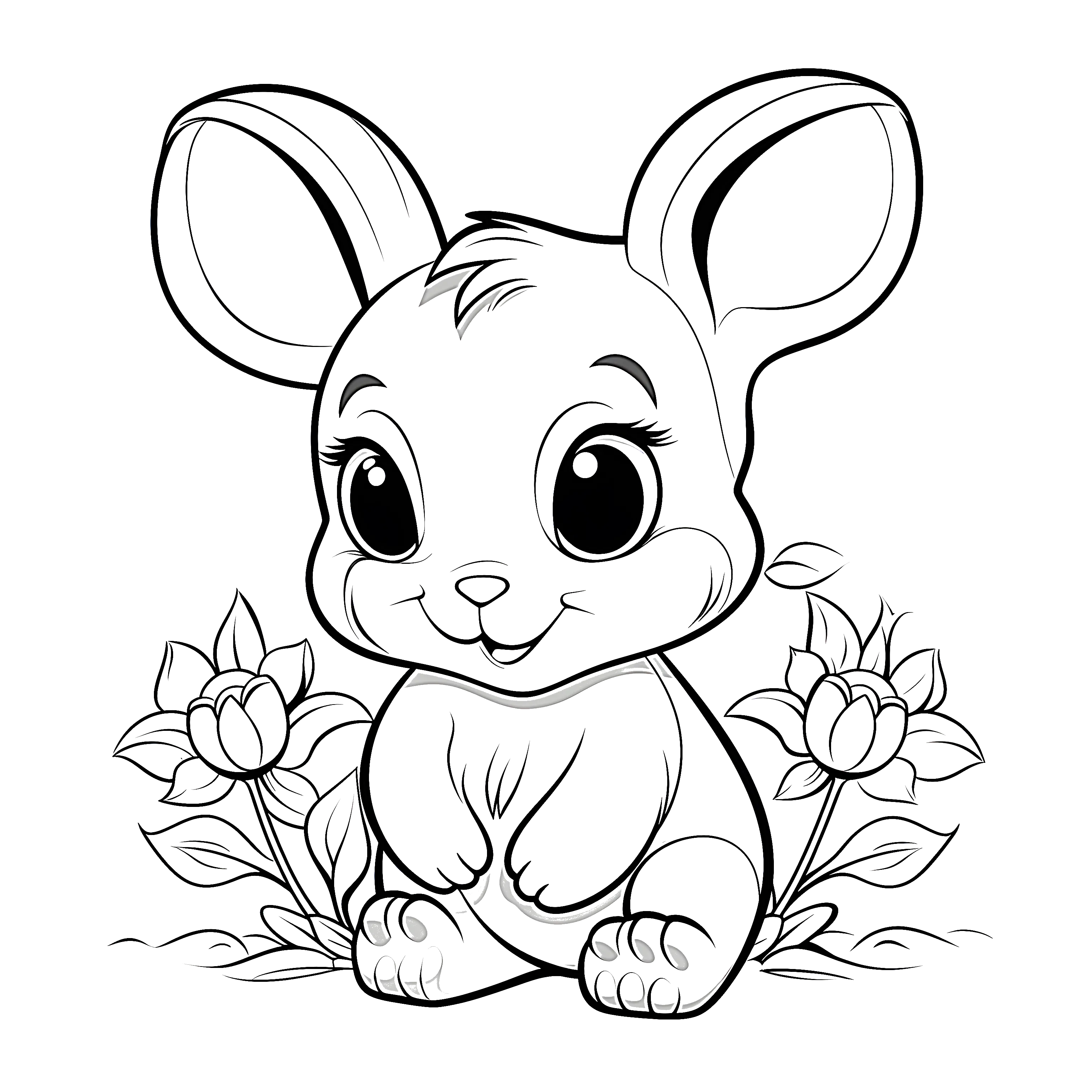 bunny images to colour