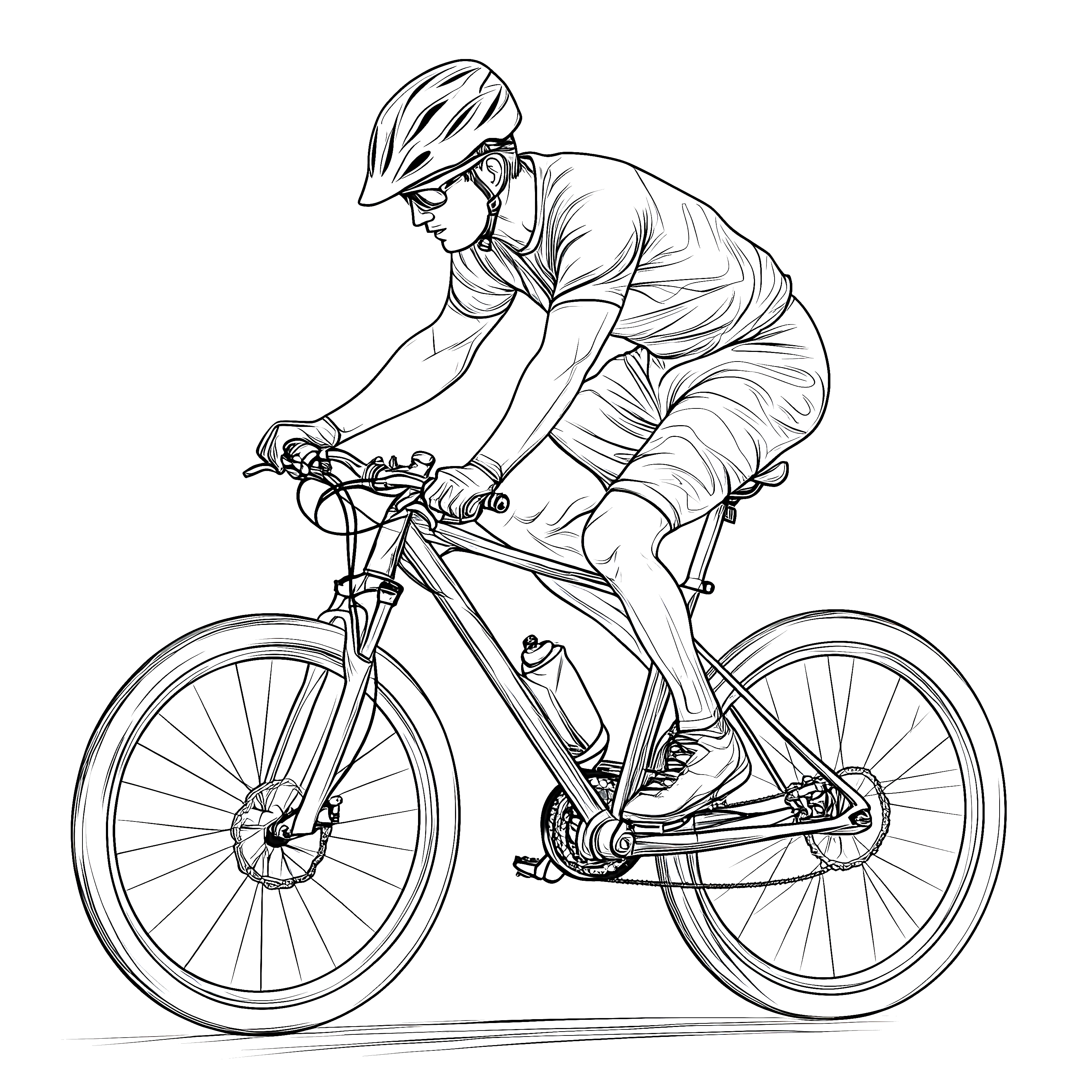 bicycle printable coloring pages