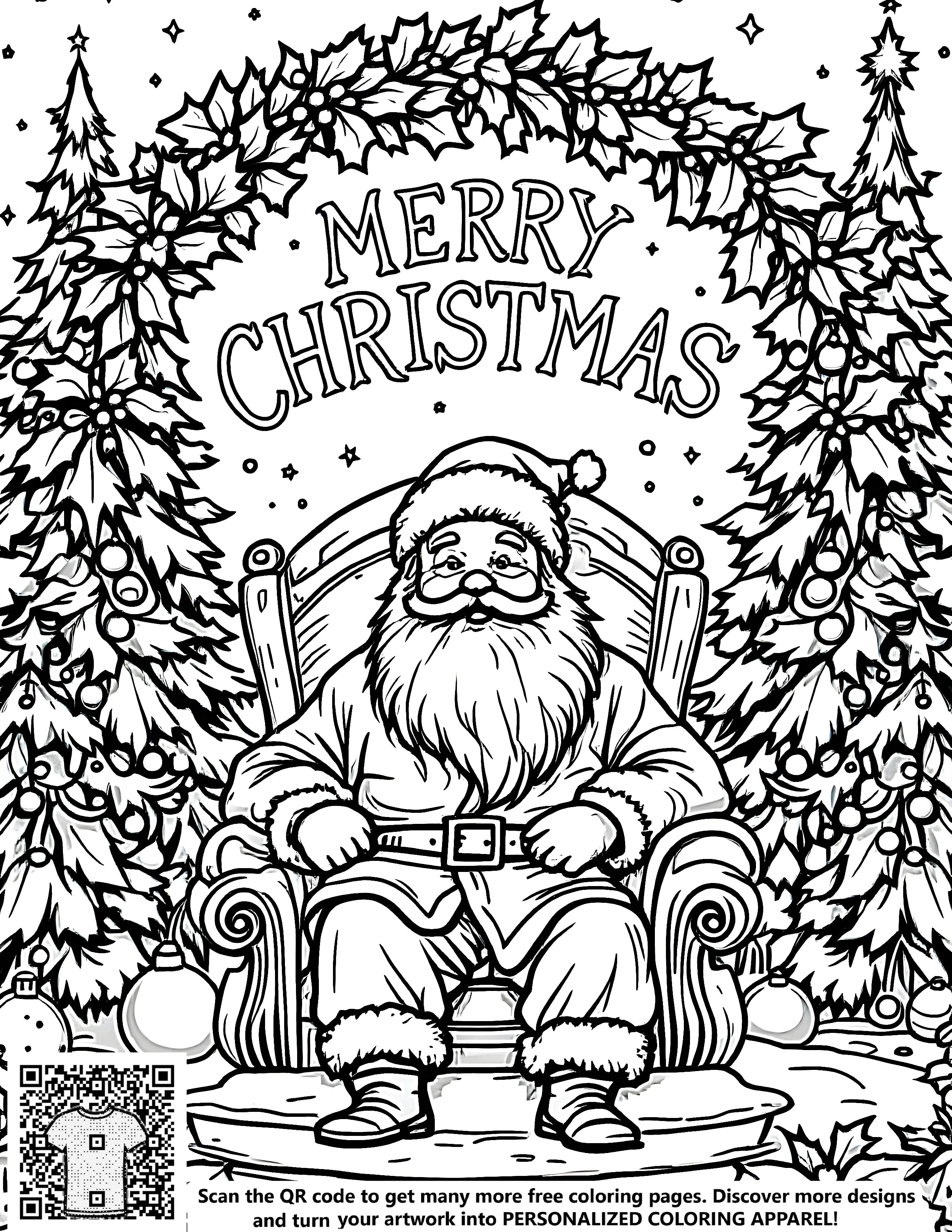 Free Santa Claus Coloring Page PDF – Davinci in You