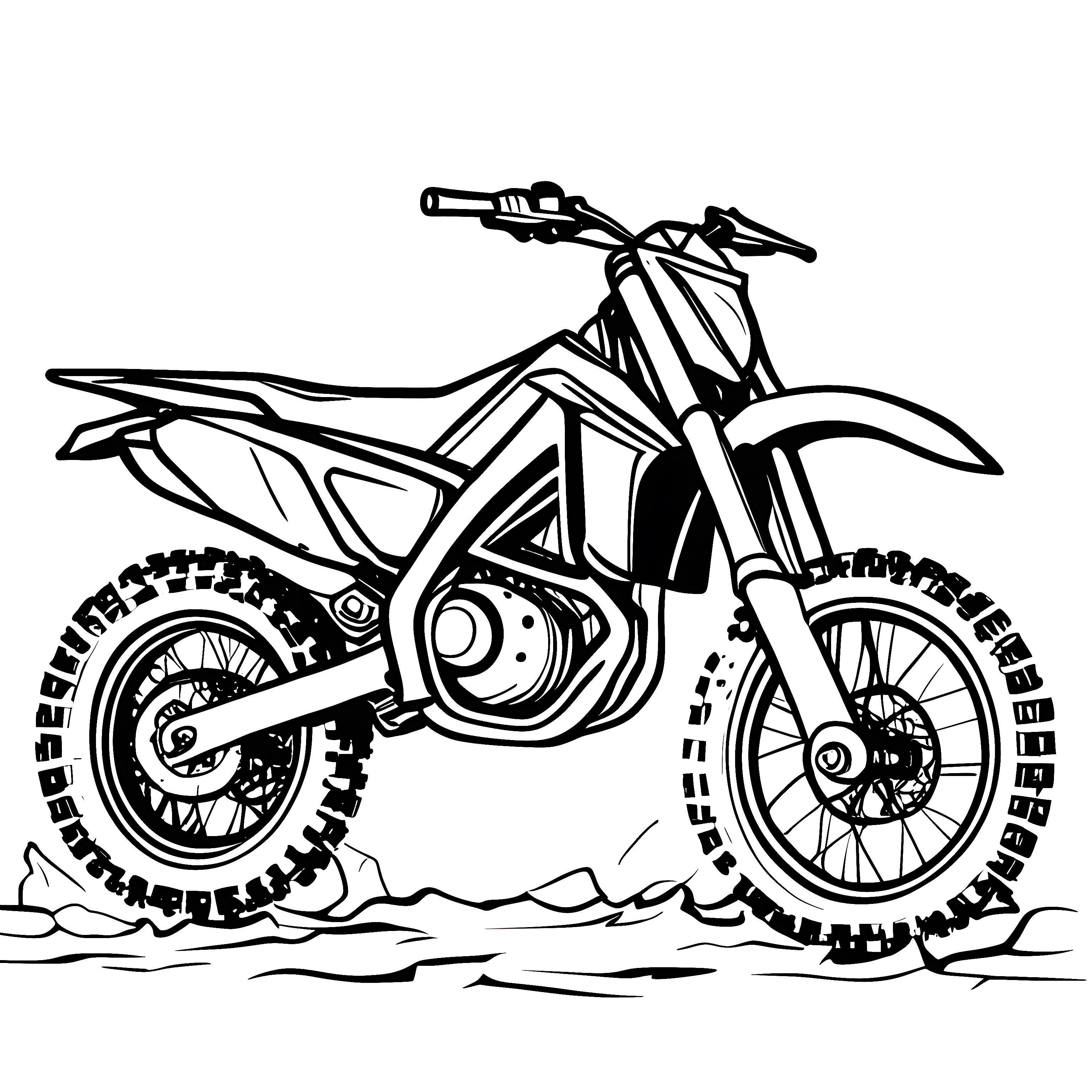 Free Dirt Bike Coloring Page (Printable PDF) – Davinci in You