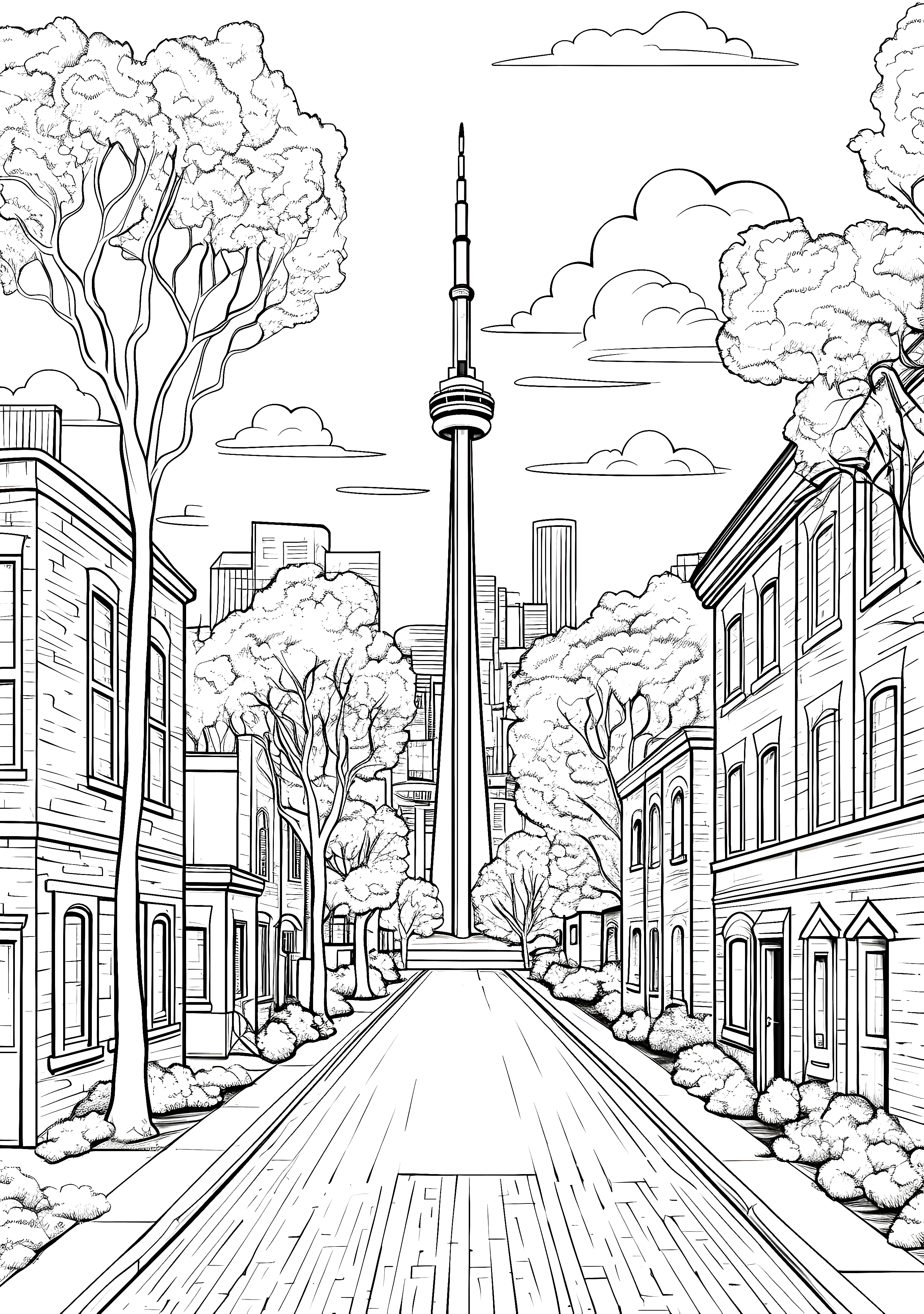 FREE Urban Street Coloring Page Download NOW 🏰 – Davinci in You