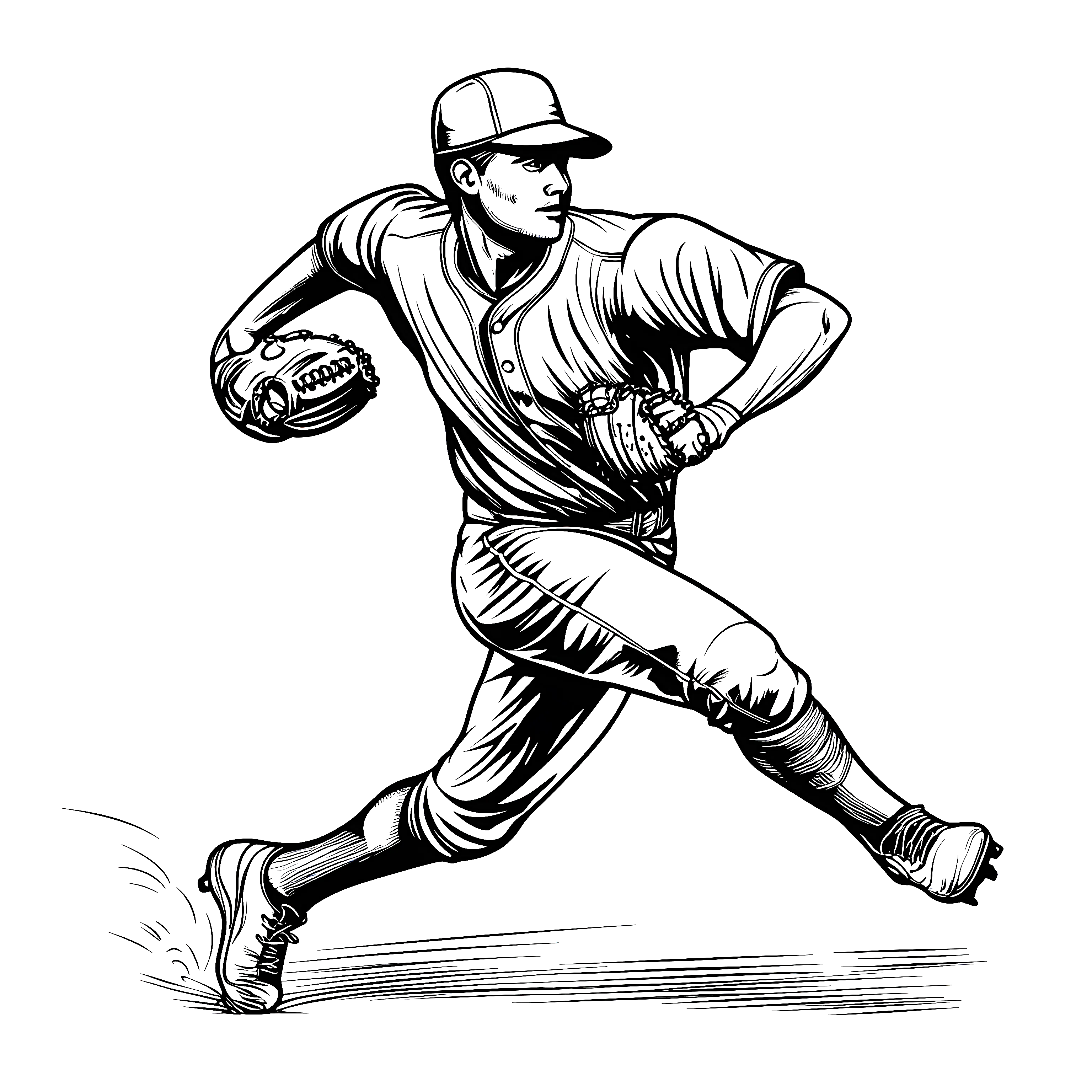 FREE Baseball Pitcher Coloring Page Download NOW 🏆 – Davinci in You