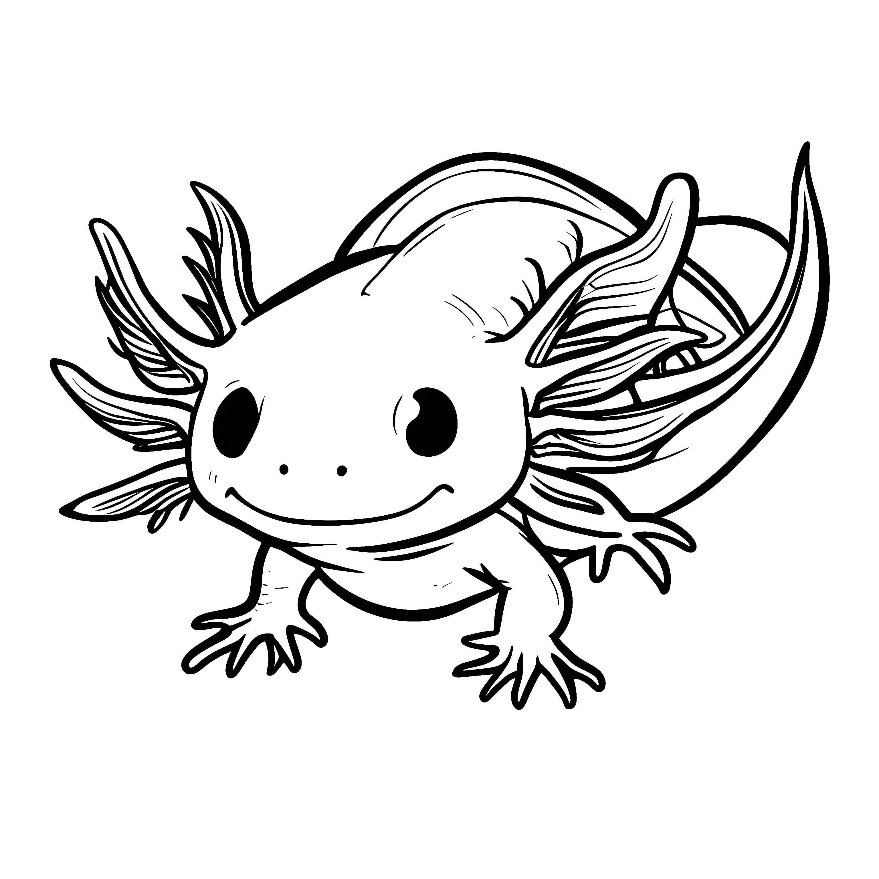 Free Axolotl Coloring Page (Printable PDF) | DaVinci in You – Davinci ...