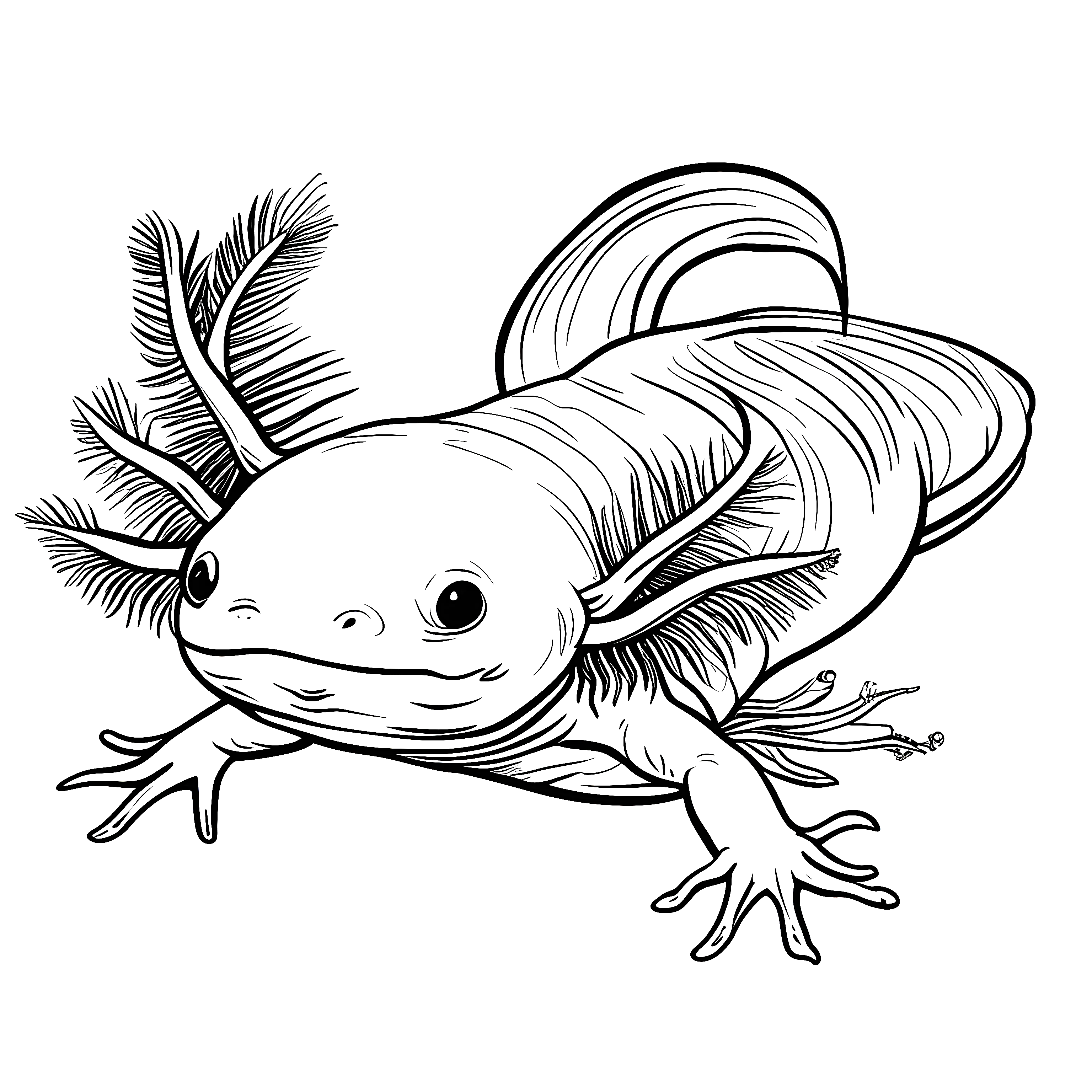 FREE Axolotl Coloring Page Download NOW 🐾 – Davinci in You