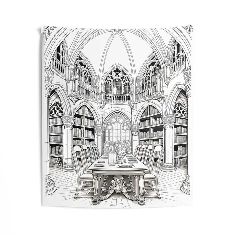 FREE Medieval Library Coloring Page Download NOW 🏰 – Davinci in You