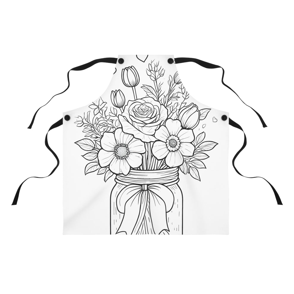 Apron Coloring Kit with 10 Fabric Markers - Bouquet – Davinci in You