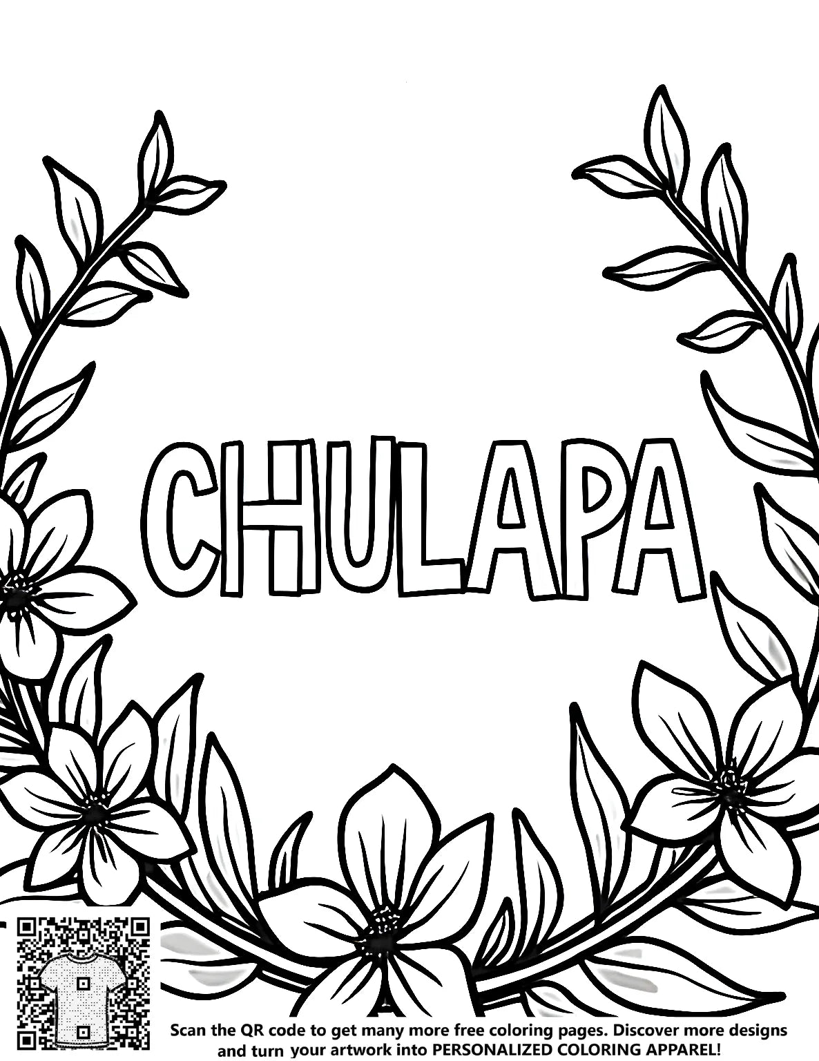 FREE Floral Wreath Coloring Page - Download NOW – Davinci in You