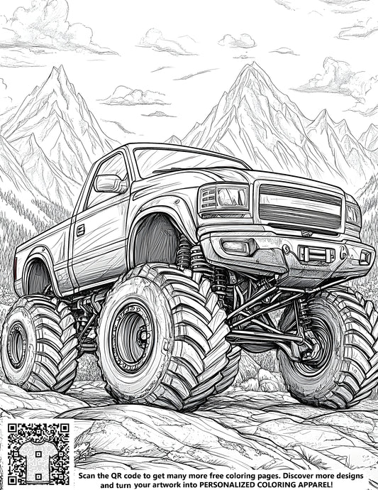 FREE Monster Truck Adventure Coloring Page - Download NOW 🛞 – Davinci ...