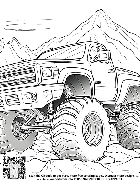 FREE Monster Truck Adventure Coloring Page - Download NOW 🛞 – Davinci ...
