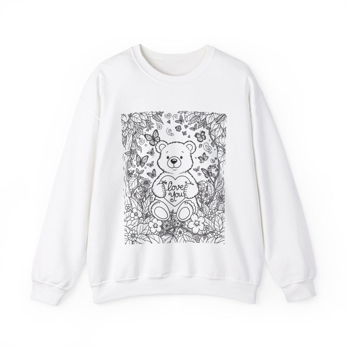 Custom Adult Crewneck Sweatshirt Coloring Kit with 10 Fabric Markers ...