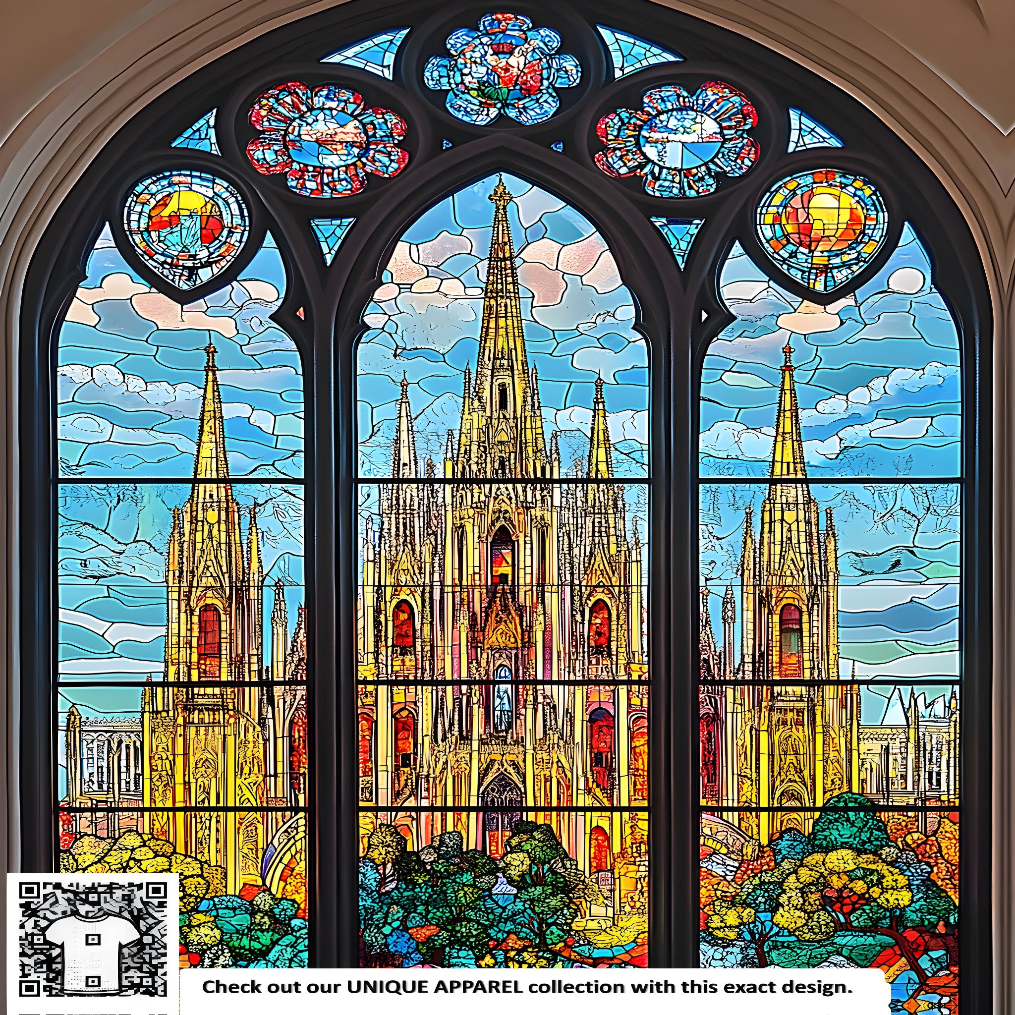 Stained Glass Cathedral Art Collection – Davinci in You
