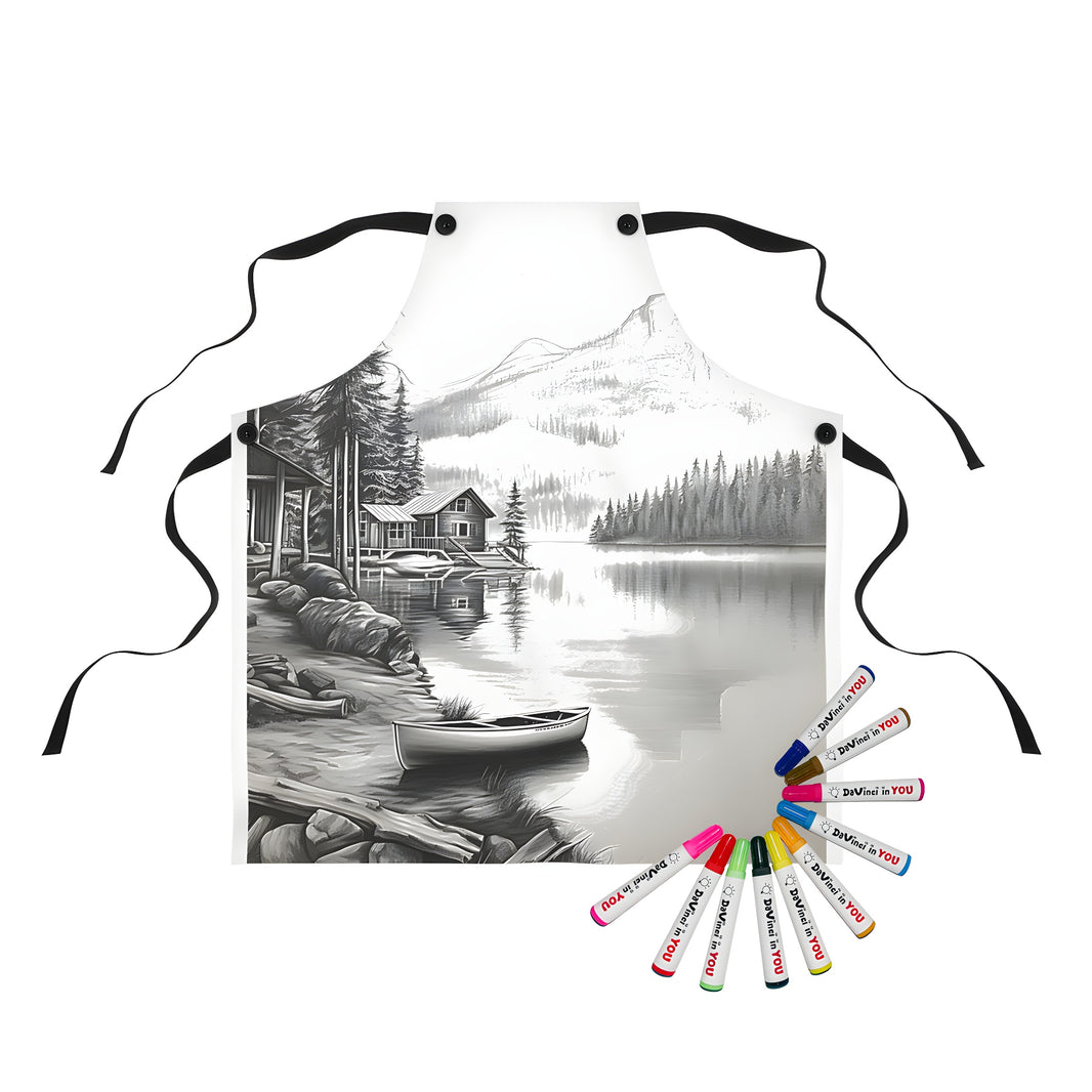 Free Mountain Lake Coloring Page (Printable PDF) | DaVinci in You ...