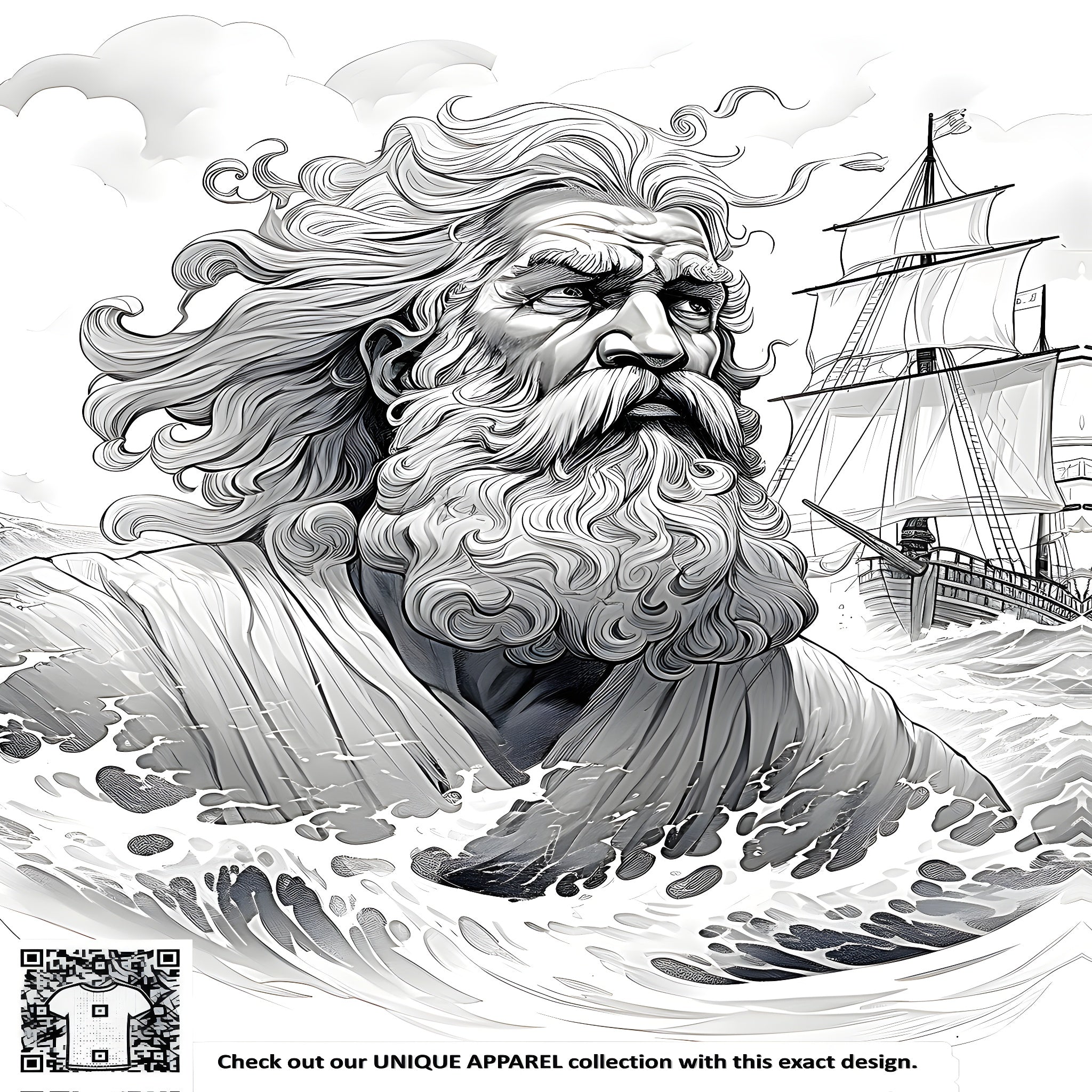 Mythical Sea God Monochrome Collection – Davinci in You