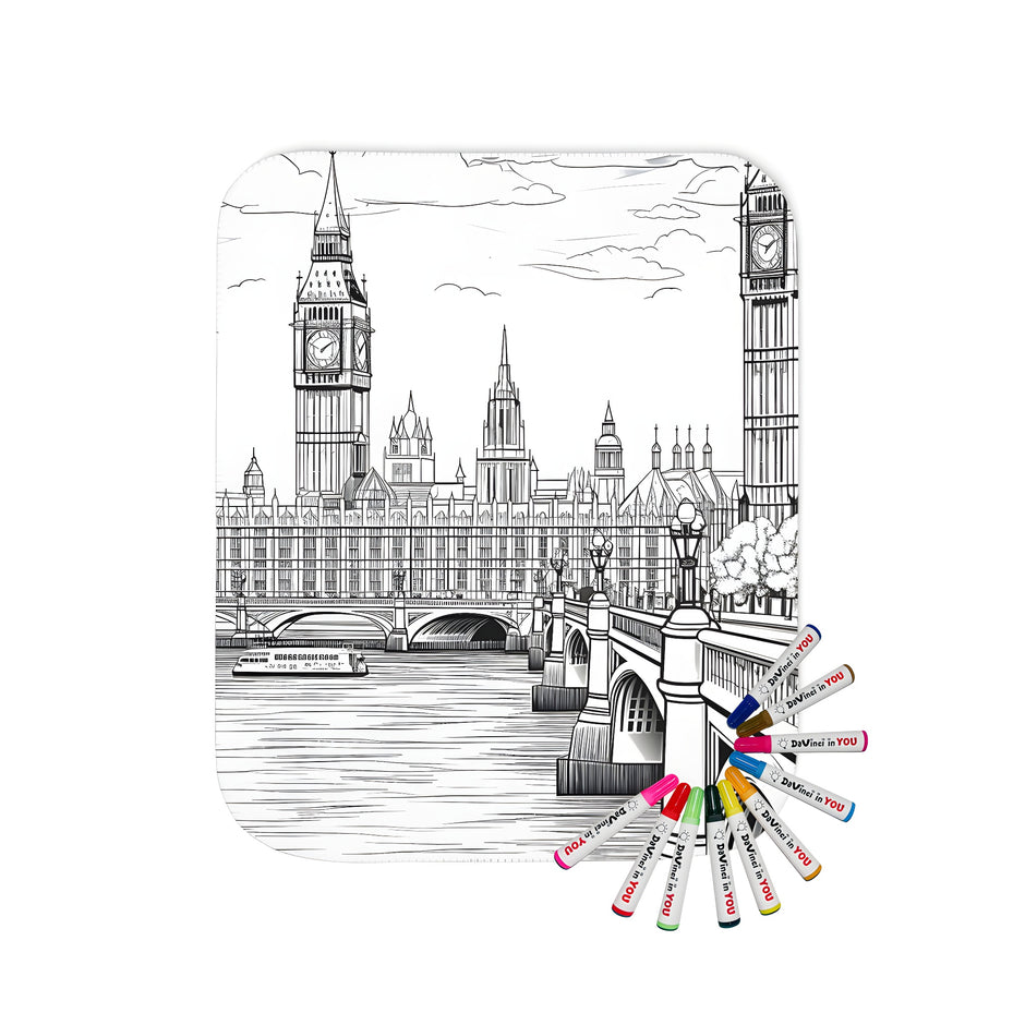 FREE London Cityscape Coloring Page - Download NOW 🏰 – Davinci in You