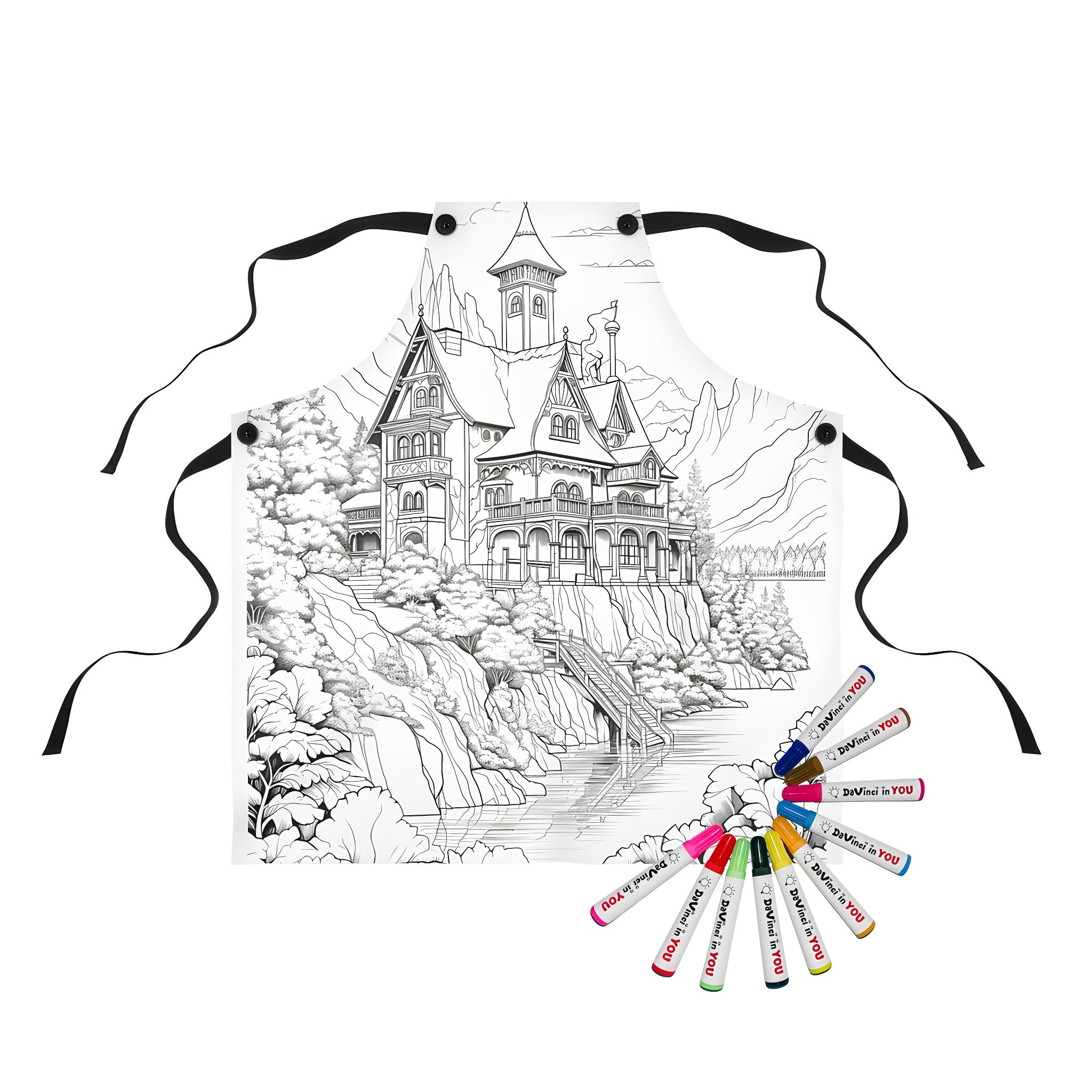 Mountain House Apron Coloring Kit | DaVinci in You – Davinci in You