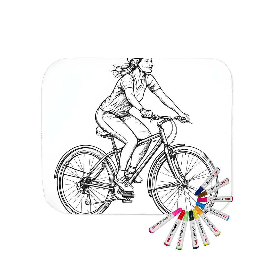 Free Cycling Coloring Page (Printable PDF) | DaVinci in You – Davinci ...