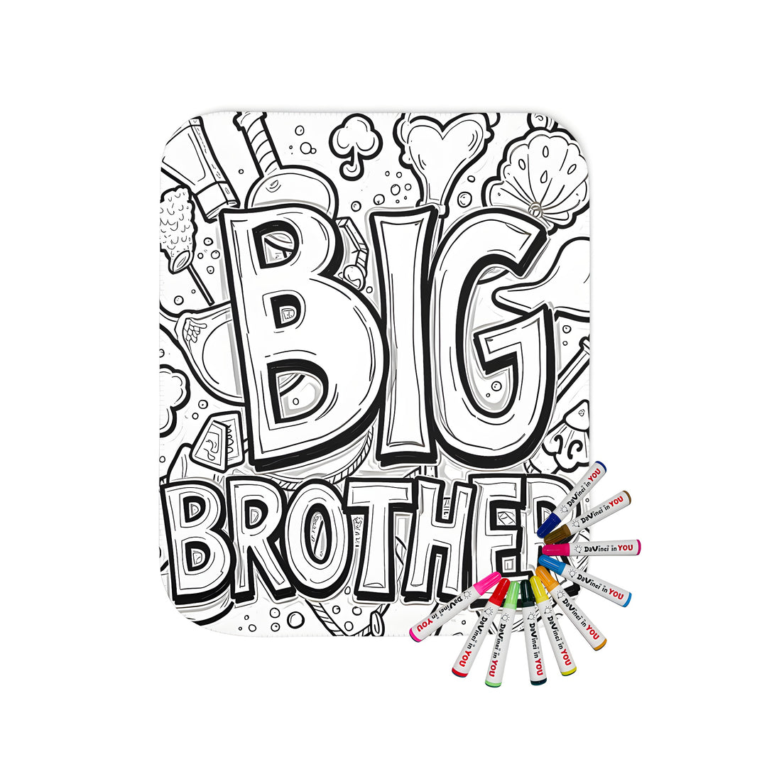 FREE Big Brother Coloring Page - Printable Download 🎂 – Davinci in You