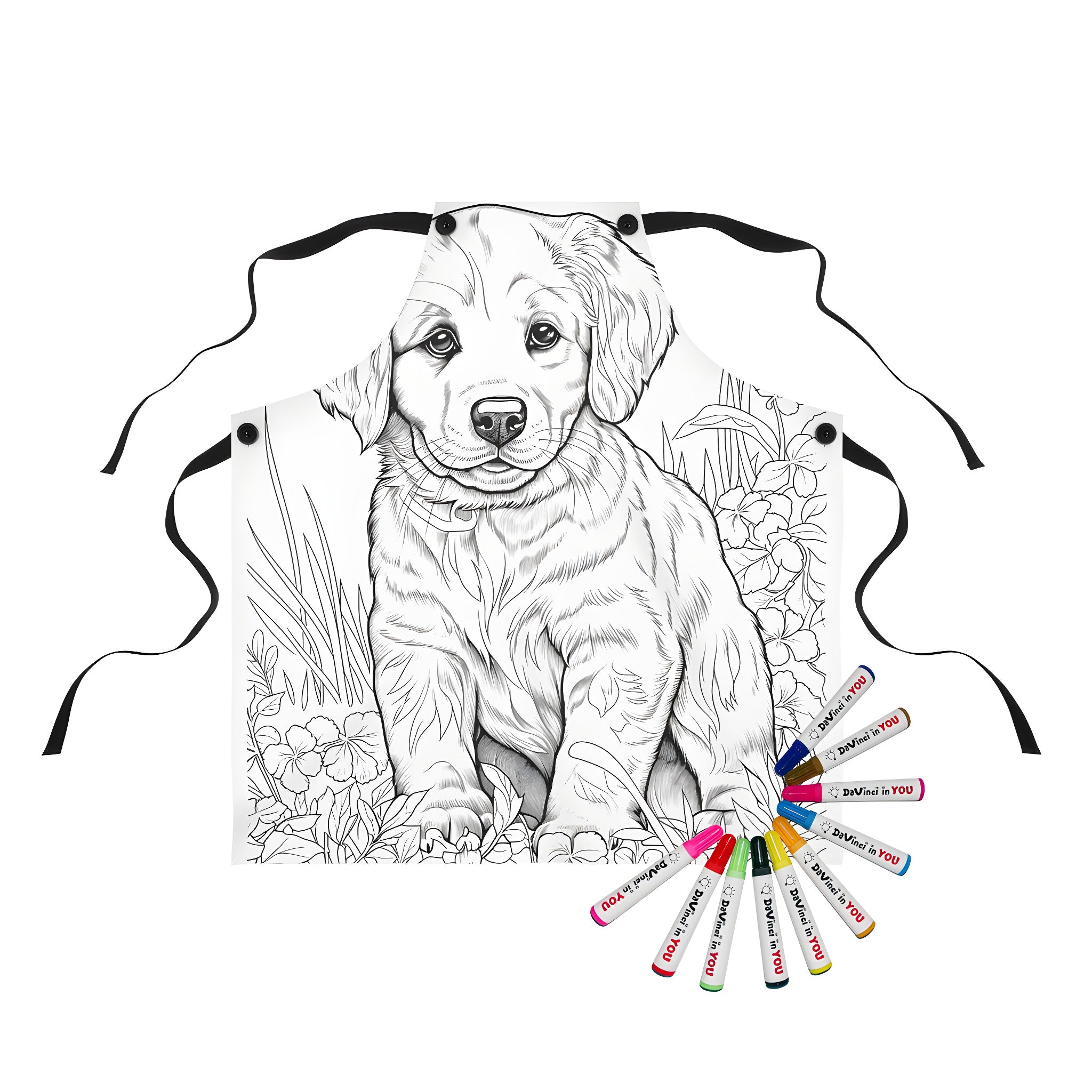 FREE Cute Puppy in Garden Coloring Page - Printable Download 🐾 ...