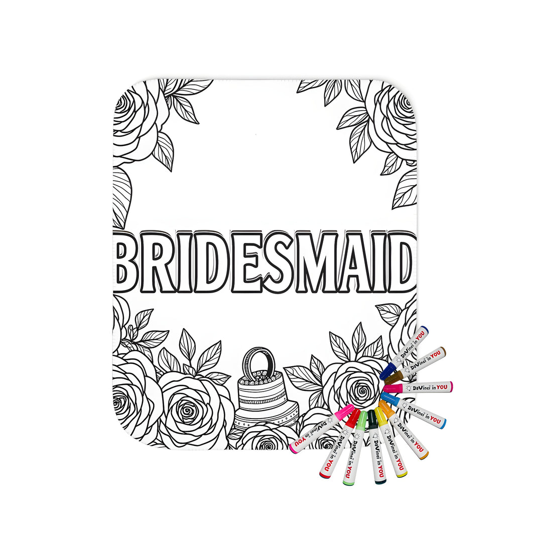 Free Bridesmaid Coloring Page (Printable PDF) | DaVinci in You ...