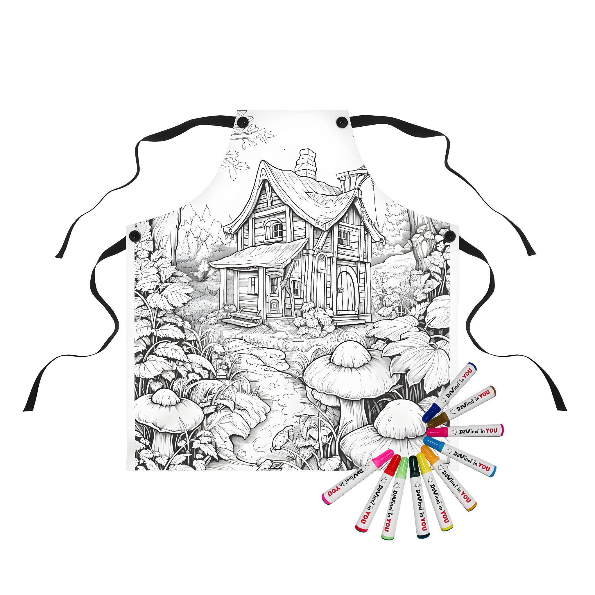 Fairy Tale Cottage Apron Coloring Kit | DaVinci in You – Davinci in You