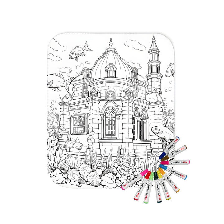 FREE Underwater Castle Coloring Page - Download NOW 🏰 – Davinci in You