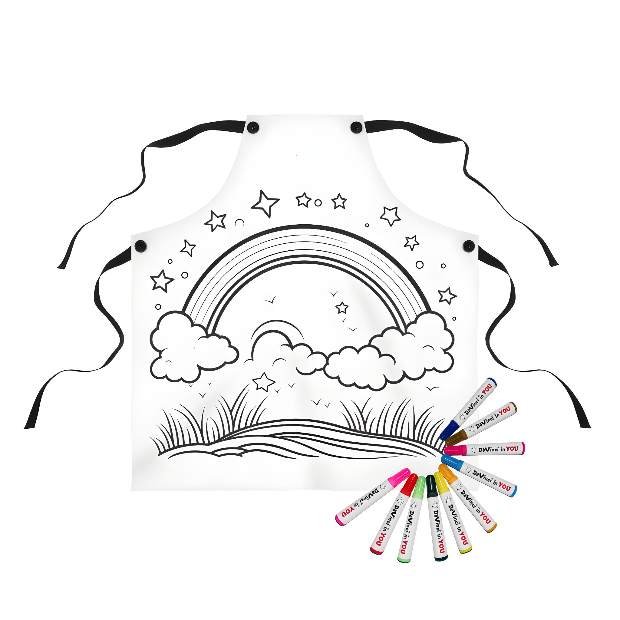Apron Coloring Kit with 10 Fabric Markers - Starry Sky – Davinci in You