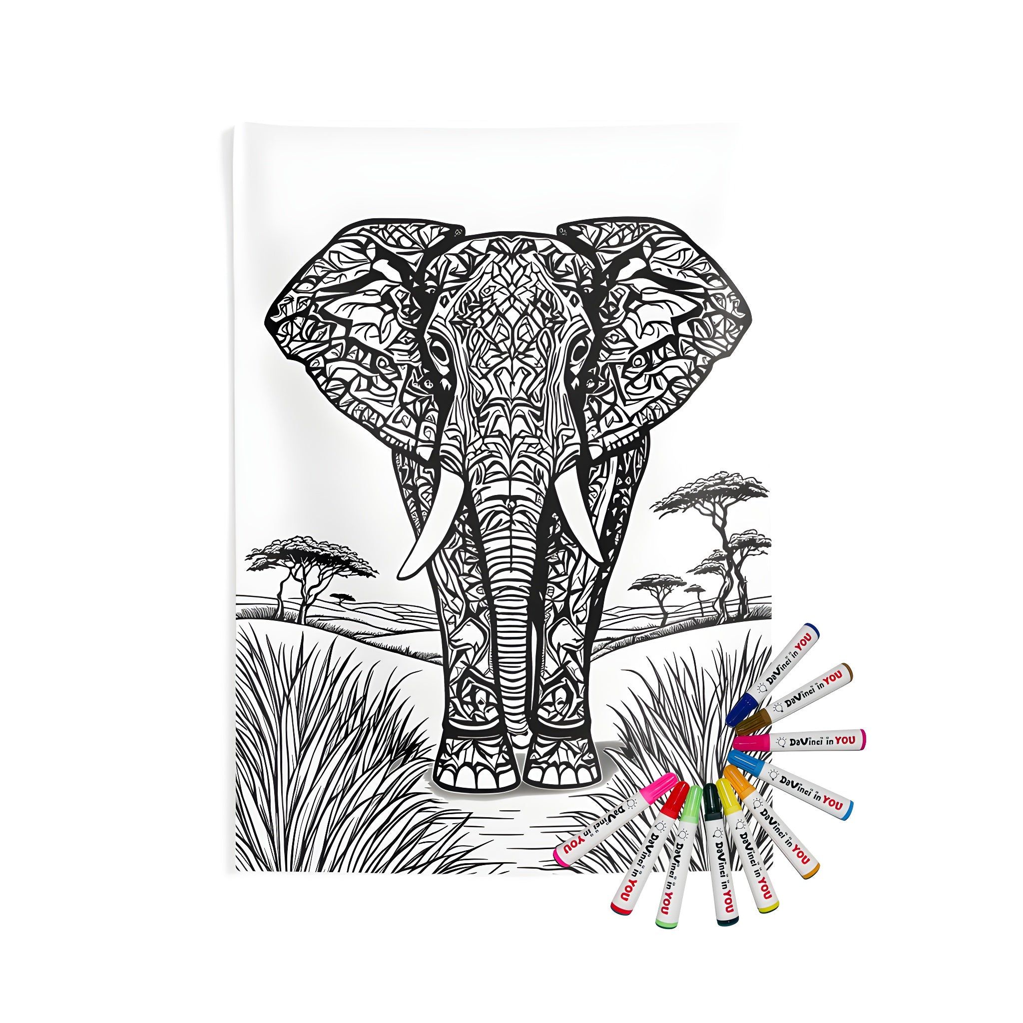 Coloring Indoor Wall Tapestries with 10 Fabric Markers – Davinci in You